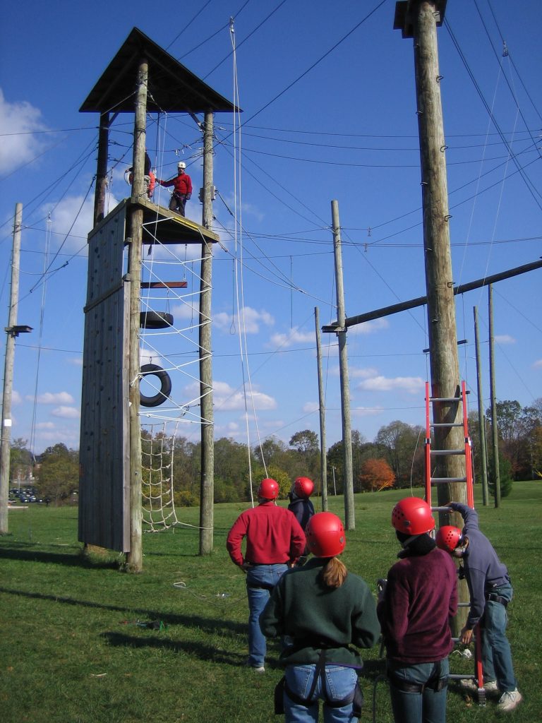 Preparing for High Ropes - Photos from Chris Hardie
