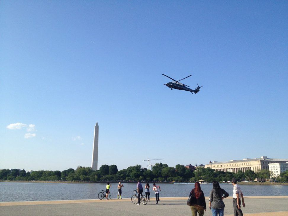 Monument and Helicopter - Photos from Chris Hardie