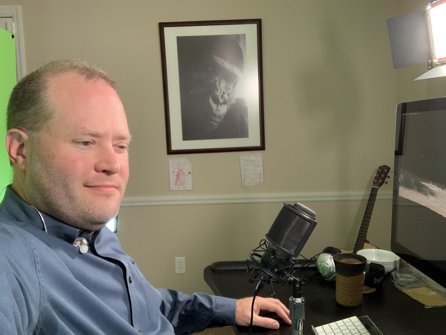 Home studio with Gorilla - Photos from Chris Hardie