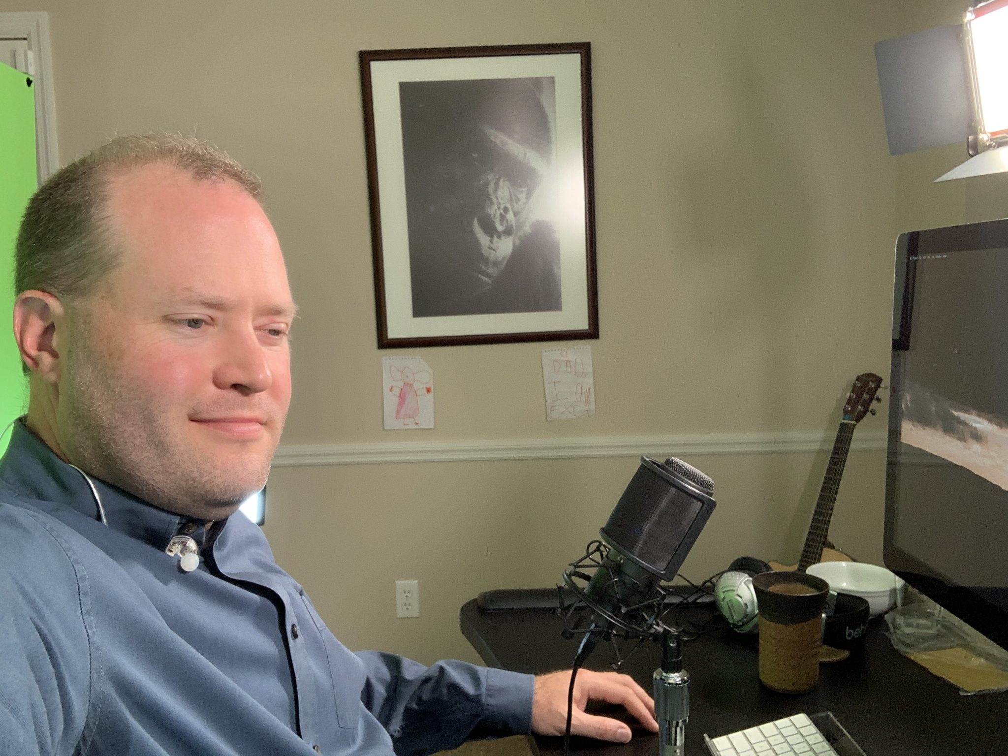 Home studio with Gorilla - Photos from Chris Hardie